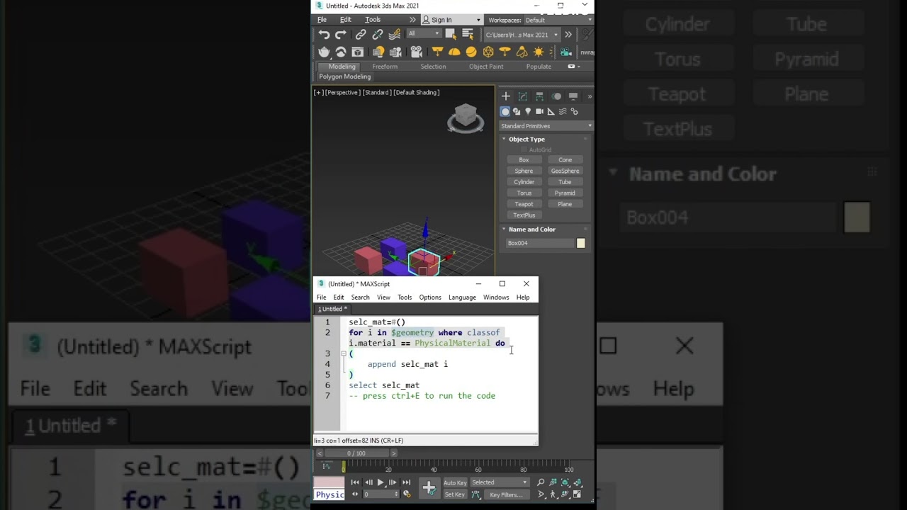 maxscript: Selct by material