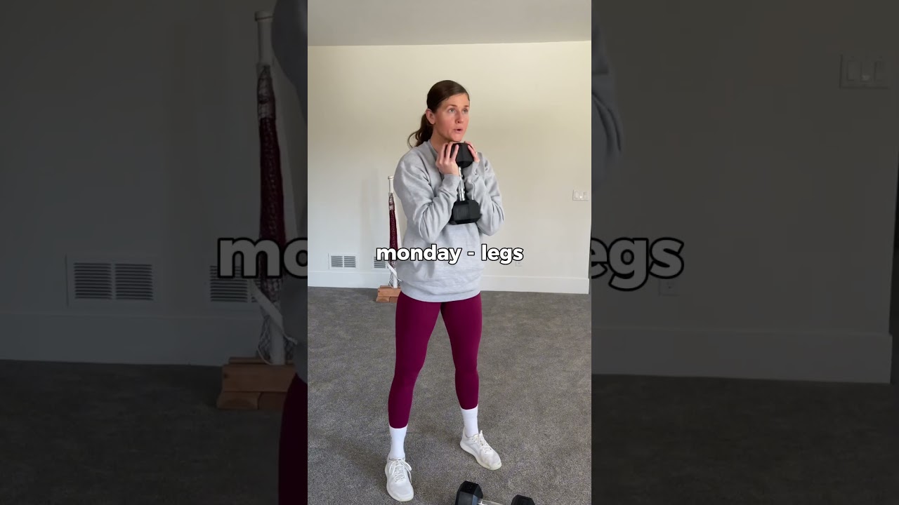 Beginner Workout Split for Women! #shorts #workoutplan #beginnerworkout
