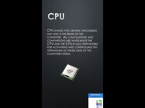 CPU | Central Processing Unit