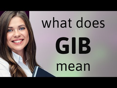 Gib | meaning of GIB