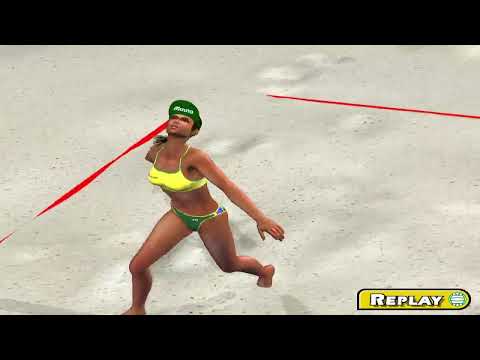 BEACH SPIKERS: VIRTUA BEACH VOLLEYBALL- BRAZIL VS. GERMANY 5-17-25 #gaming #sega #volleyball