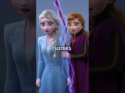 Anna and Elsa Weren’t Supposed To Be Sisters At First #shorts #disney