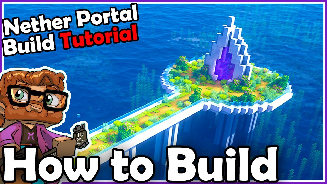 Futuristic Fantasy Nether Portal Design - Minecraft Build Tutorial ...