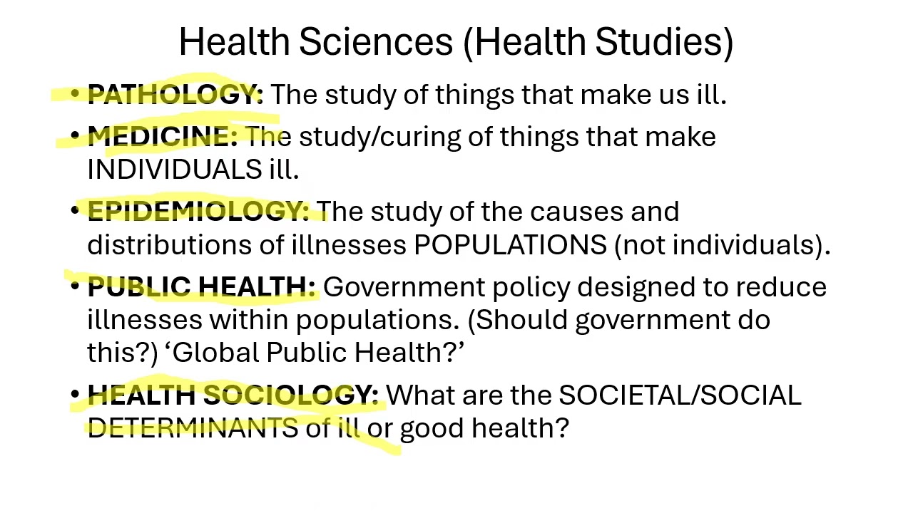 LECTURE 01 PART 1  Introduction to Health Studies