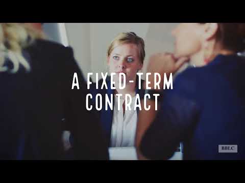 Word of the day: A FIXED-TERM CONTRACT