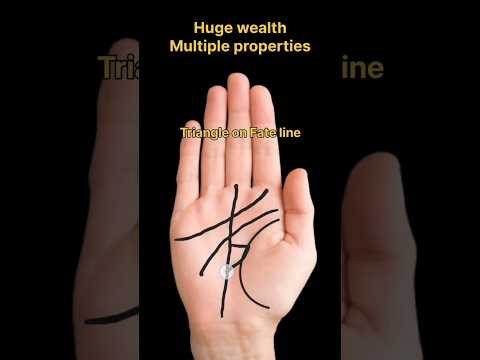 Triangle on Fate Line Meaning in Palmistry – Career, Luck & Wealth Explained #astrology #palmistry