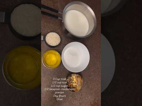 Kheer ( Indian rice pudding) #food #quickkheer #recipe #cooking #rice #kheer #milkrecipes #dessert