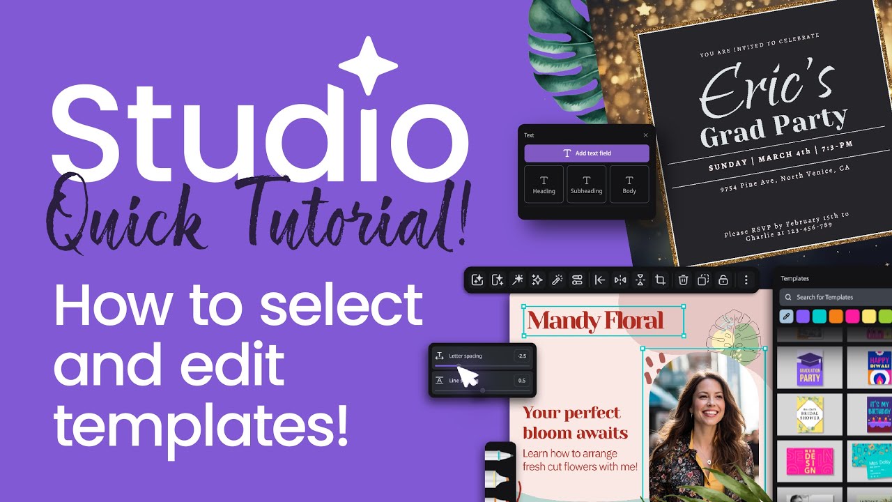 Studio Tutorial: How to Edit Templates | Easy Guide for Beginners