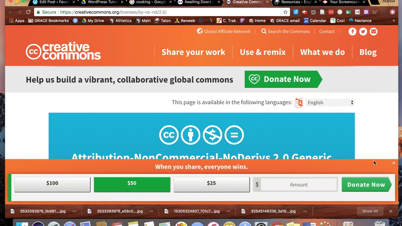 Adding and Citing Creative Commons Images in WordPress