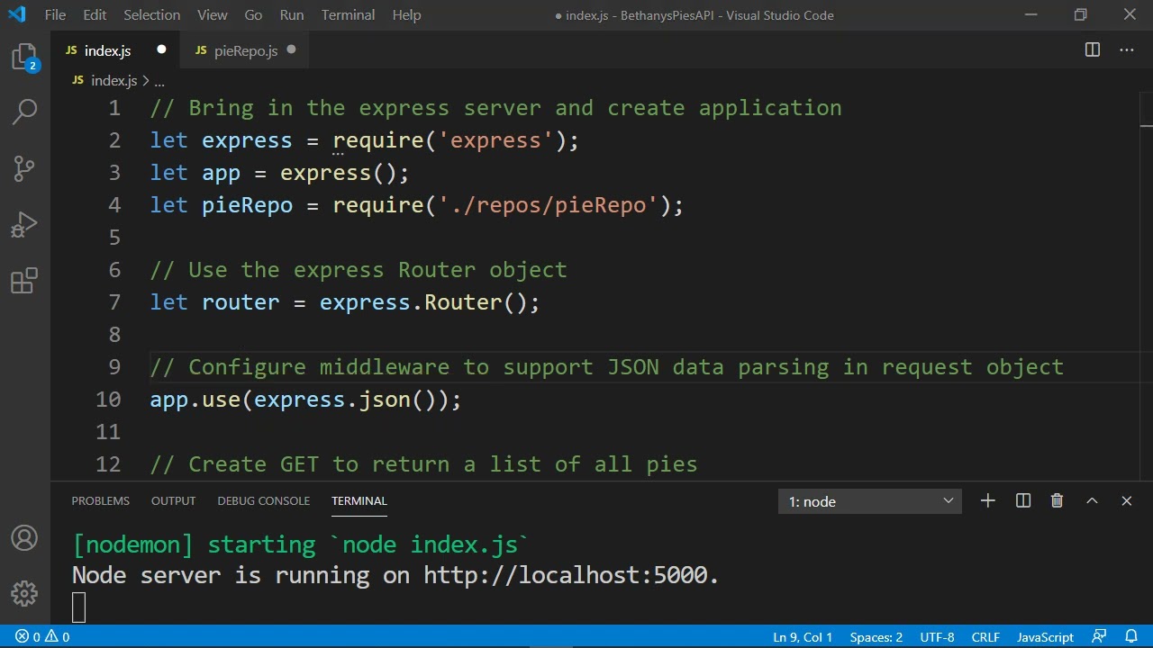REST API: Insert Data Through a Web API