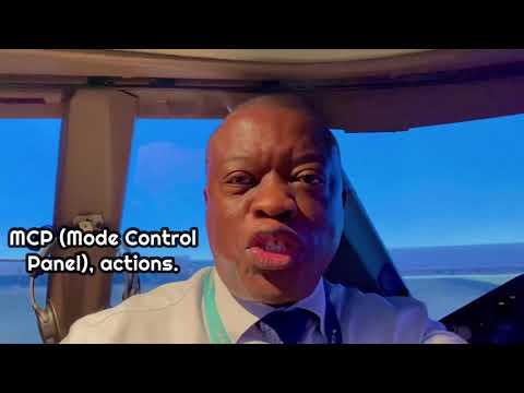 Boeing 747 Mode control panel (MCP) actions