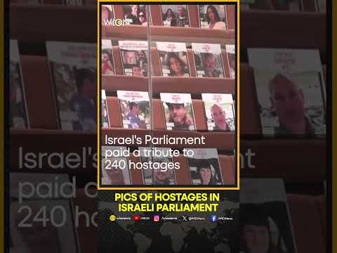 Israel's parliament displays photos of hostages held by Hamas | WION Shorts