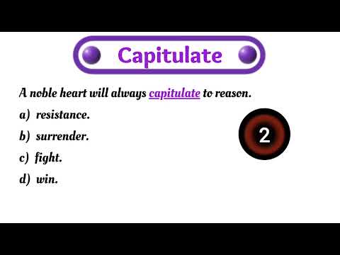 Meaning of Capitulate