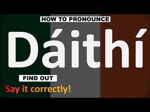 How to Pronounce Daithi? (CORRECTLY)