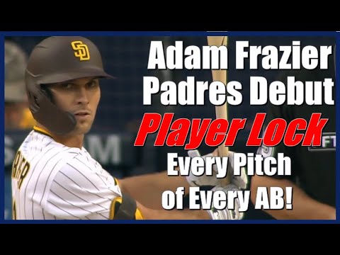 Adam Frazier Padres Debut Player Lock, Every Pitch Of Every AB. Padres vs Athletics 7/27/21