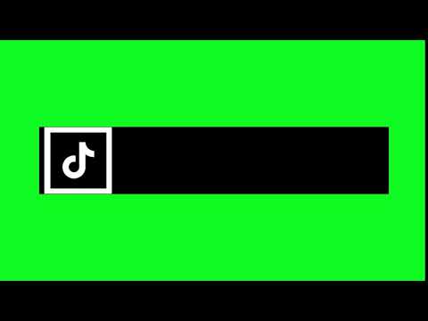 C 006 SOCIAL MEDIA TikTok icon Text FREE GREEN SCREEN