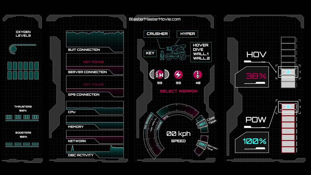 Blaster Master HUD Design