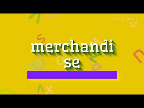 How to say "merchandise"! (High Quality Voices)