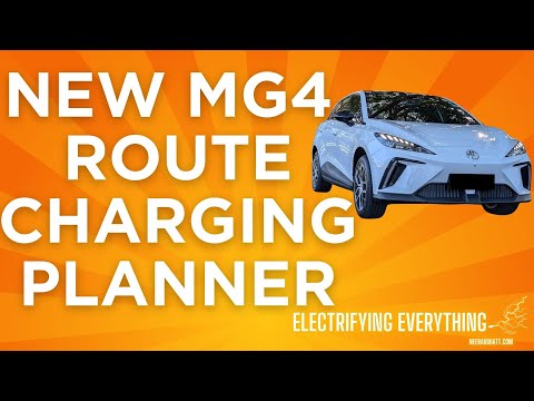 MG4 Australia New EV Route Planner software