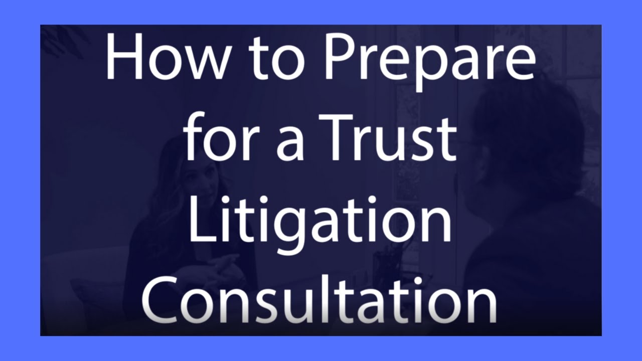 How to Prepare for a Trust Litigation Consultation