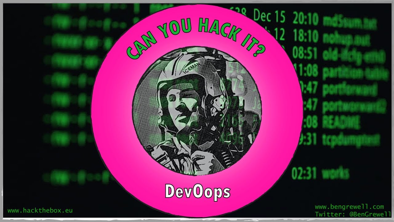 DevOops - Can You Hack It - Hackthebox.eu