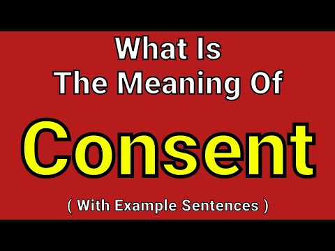 Meaning Of Consent | Consent | English Vocabulary | Most Common Words in English