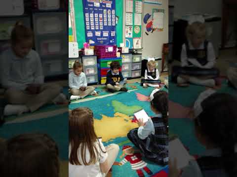 Mrs. O'Shea's kindergarten class reading circle