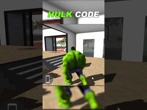 Hulk Character Cheat Code Indian Bike Driving 3d New Update ???? #hulk #cheatcode #shorts