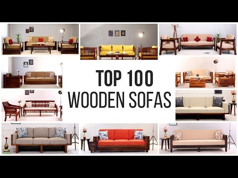 TOP 100 wooden sofa set designs indian style