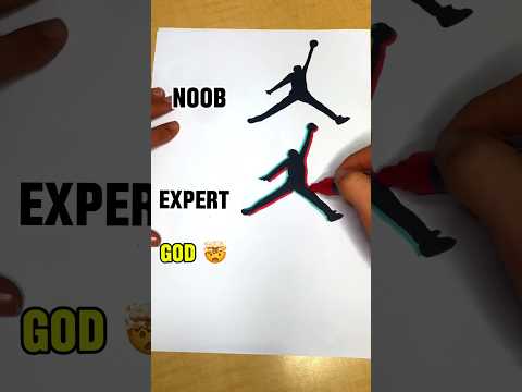 Drawing JORDAN Logo Noob Expert GOD ๐คฏ๐