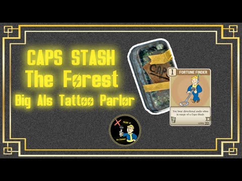 FALLOUT 76 #3 Location Caps Stash "Big Al's Tattoo Parlor " "Salon de tatouage "