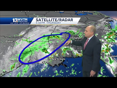 Fewer downpours in Alabama's forecast Friday and Sunday, Heavy thunderstorms return Sunday into n...