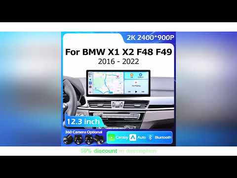 #2400*900P 12.3 Inch For BMW X1 X2 F48 F49 2016 - 2022 NBT EVO Car Auto Multimedia Plyaer Stere Ra