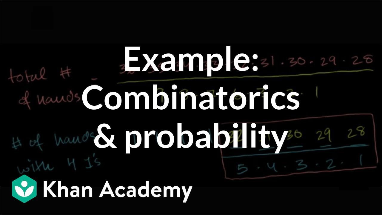 Example: Combinatorics and probability | Probability and combinatorics | Precalculus | Khan Academy