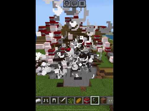 “I Placed 10,000 TNT Blocks… What Happened Shocked Me!”#shorts #minecraft