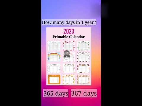 How many days in one year?