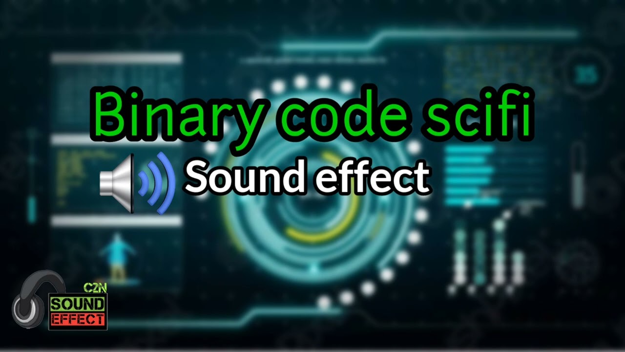 Binary code scifi sound effect