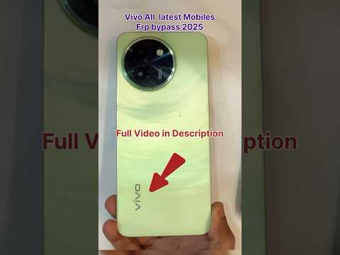 Vivo all latest Mobiles Frp bypass / Vivo T3x 5G Frp bypass / android 14 / latest Security (2025)