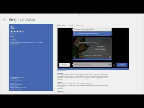 Bing Translator For Windows 8