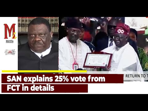 A Senior Advocate of Nig. explains 25% vote from FCT Abuja in details /#134