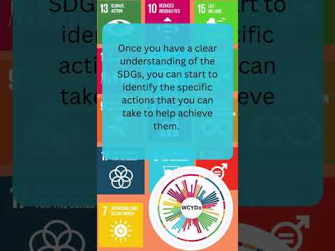 Learn more about SDGs with What Can You Do App