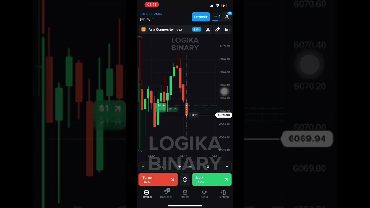 udah lama ga upload 4$ Menjadi 52$ Olymptrade Logika Binary #trending #olymptrade