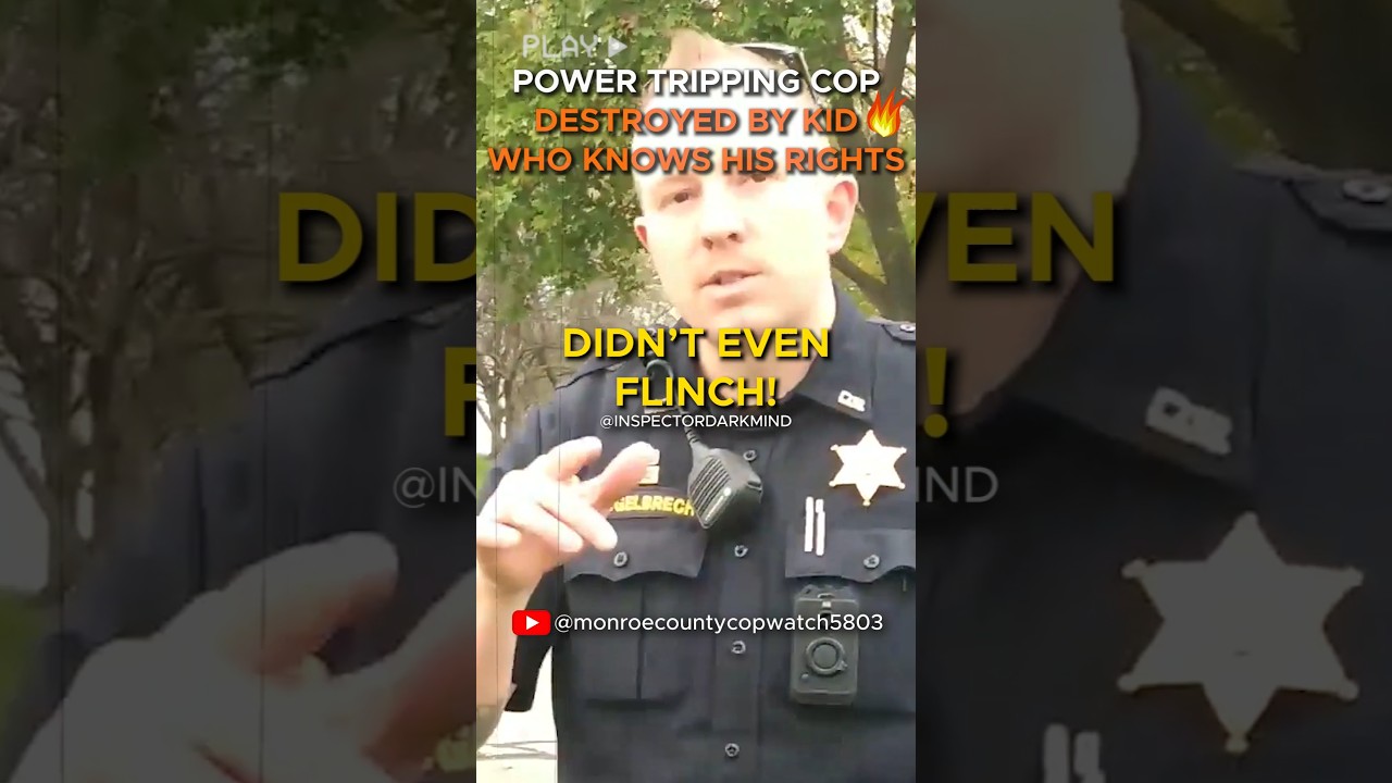 'Exactly!!' Cop Owned by KID Who Knows His Rights, Refuses to ID and Schools The Cop in Actual Law!