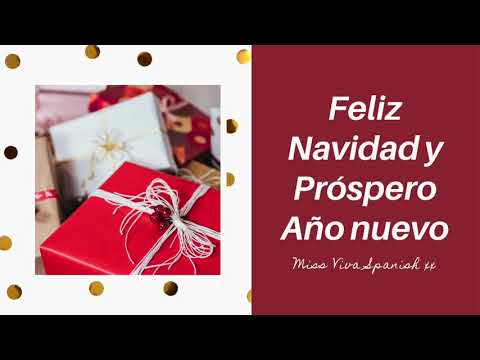 Word search Christmas vocabulary and phrases to write on Christmas cards in Spanish