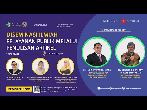 Diseminasi Ilmiah Pelayanan Publik Melalui Penulisan Artikel - 29 November 2024