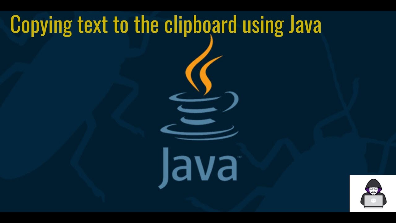 Copying text to the clipboard using Java | Java swing