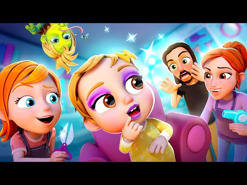 Navey visits Adley's HAiR SALON ๐ Niko gets a Chameleon makeover & Dad has Cheetah make up by Adley