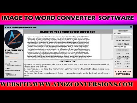 Data Entry Image To Word Converter Software | Image To Word Converter Software | Data Entry
