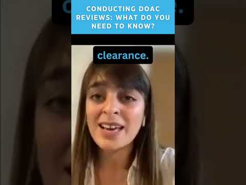 Conducting DOAC Reviews in Primary Care