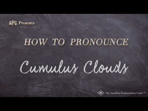 How to Pronounce Cumulus Clouds (Real Life Examples!)